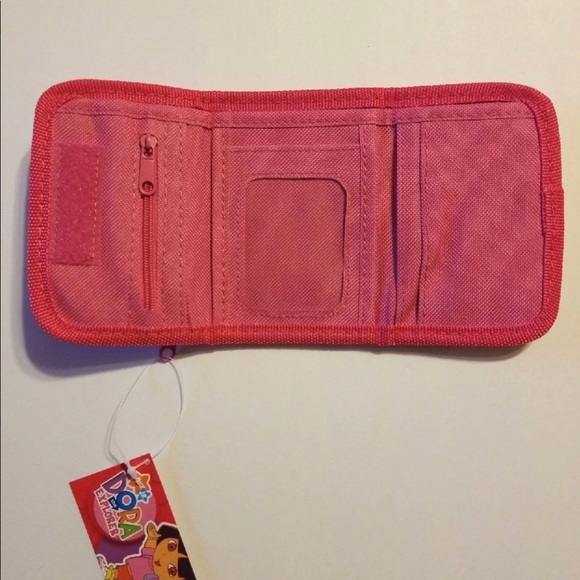 Nickelodeon | Accessories | Dora The Explorer Kids Pink Trifold Wallet ...